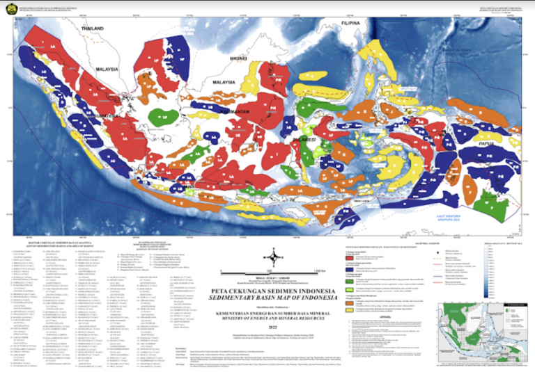 Teknik Geologi ITB » Peta Cekungan Sedimen Indonesia 2022
